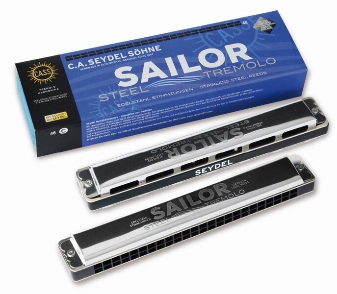Губная гармошка тремоло, Seydel Sohne 26480C Sailor Steel C