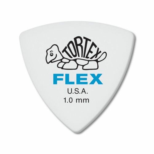 Медиатор Dunlop 456R1.0 Tortex Flex Triangle, 1 мм, 1 шт.