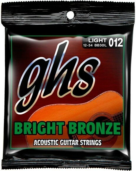 Струны для акустической гитары GHS Bright Bronze BB30L 12-54