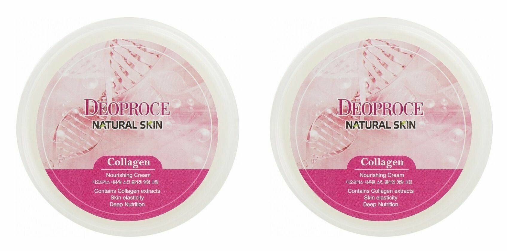 Deoproce Крем для лица и тела Natural Skin Collagen Nourishing Cream, 100 г, 2 шт