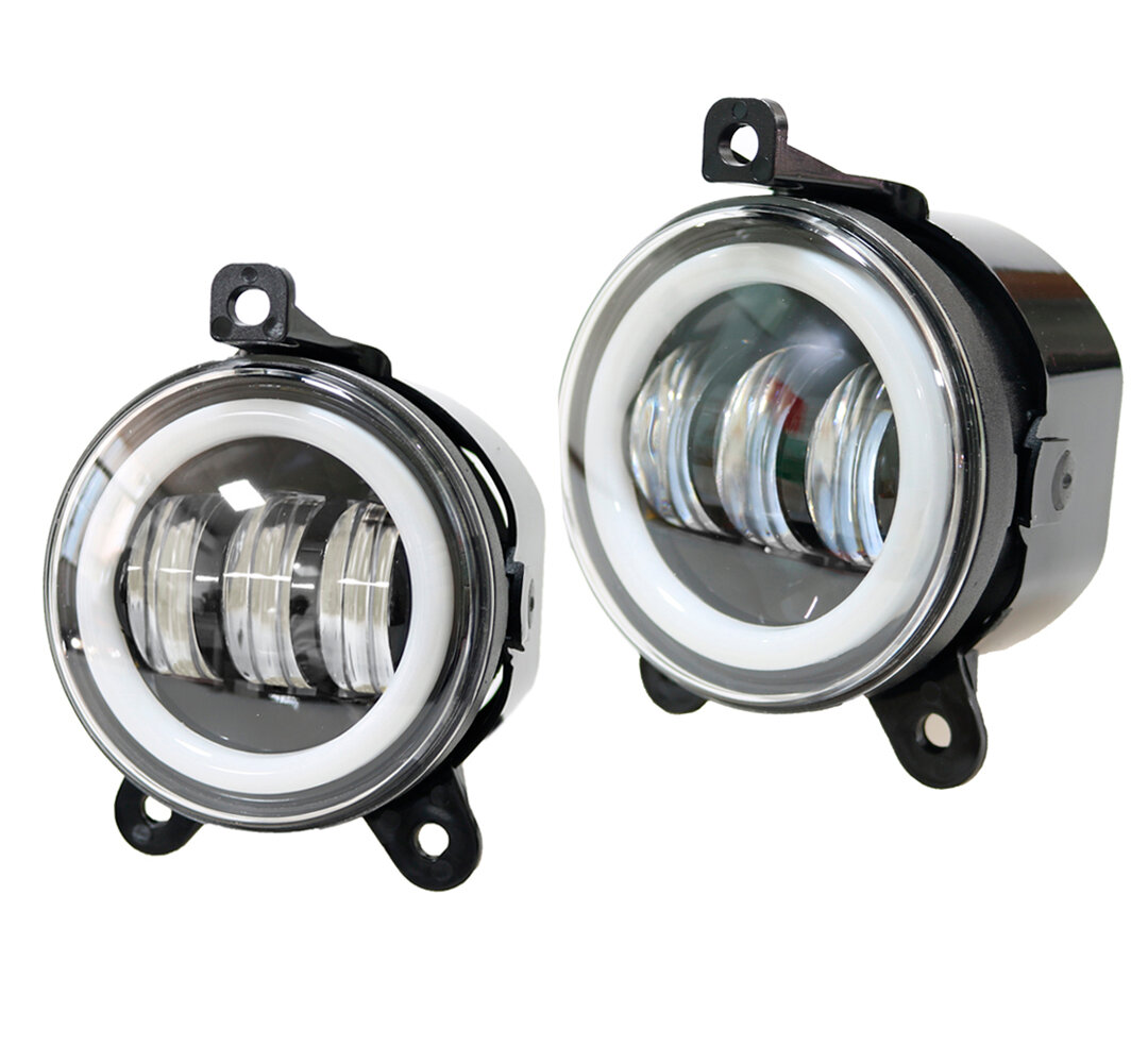 Фара противотуманная LADA Приора, Нива, ГАЗель с ДХО (LED) 2 шт.