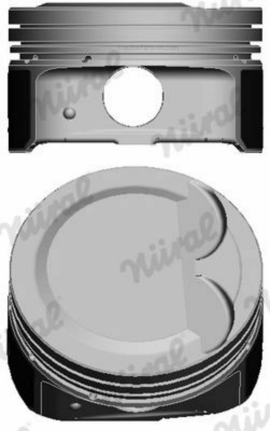 NURAL 8742480700 Поршень dm. 77,5 (+0.50) STD