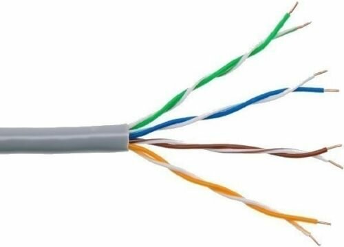 Кабель витая пара BION BCL-U5451-101 4x2x0,5AWG 24, CCA, одножильный, PVC, для внутренней прокладки, 305м, серый