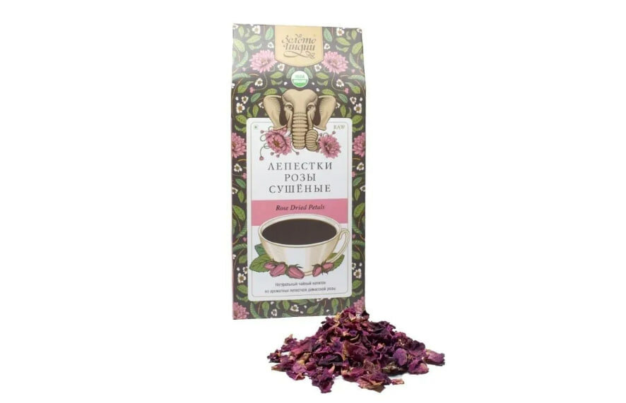 Розы лепестки сушеные (Rose Dried Petals) 30 г Золото Индии