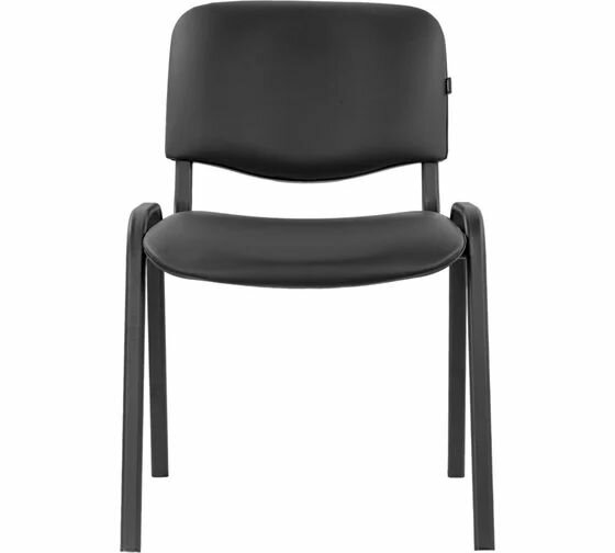 Офисный стул на ножках Gigant кожзам, черный GCH-01 (BL)