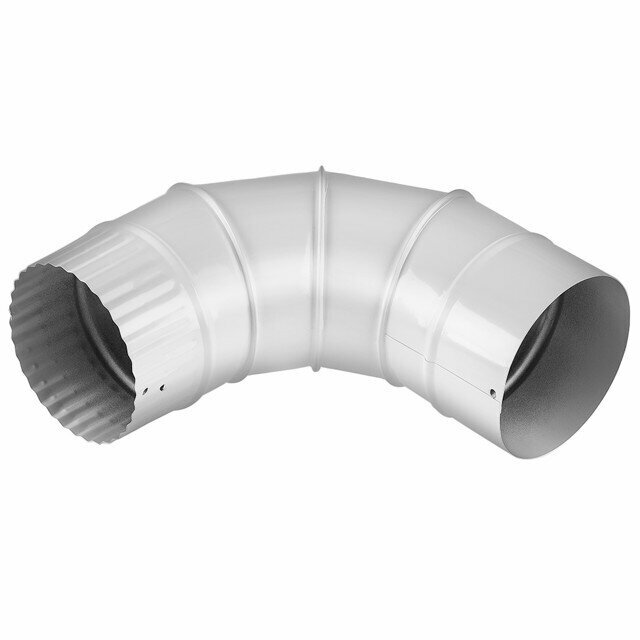 Стальной отвод для воздуховода диаметром 130 мм, угол 90°, монтаж и эксплуатация