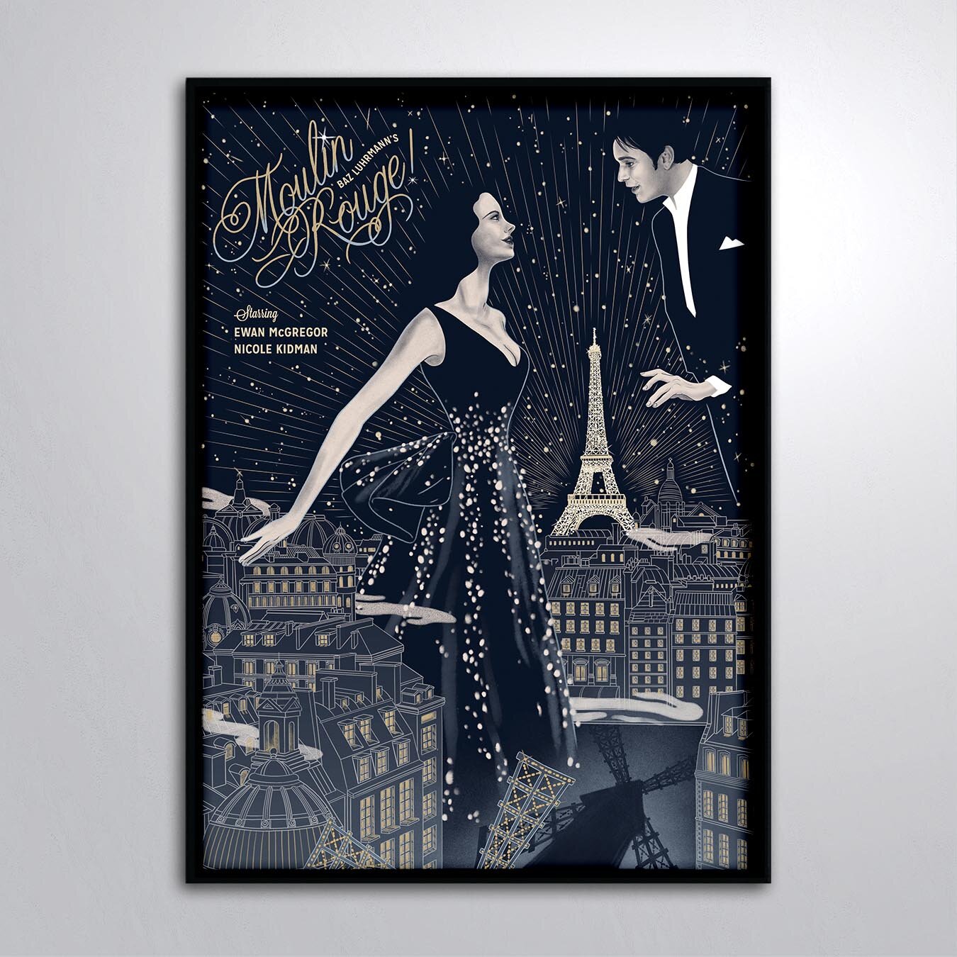 Постер без рамы/Мулен Руж Николь Кидман Юэн Макгрегор Арт Moulin Rouge!