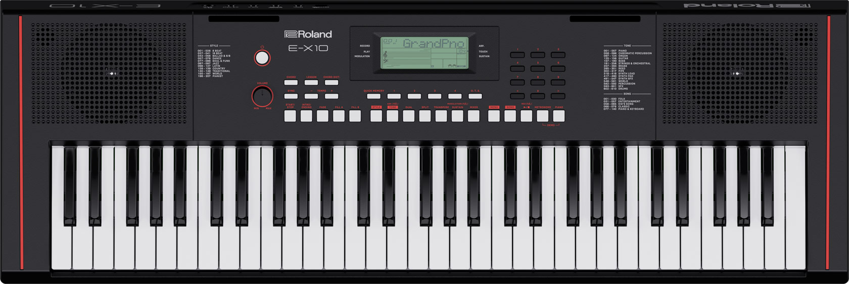Roland E-X10 - Цифровые пианино с аранжировкой