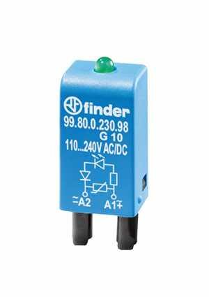 99.80.9.024.99, Модуль индикации и защиты; зеленый LED + диод (+ A1); 6.24В DC