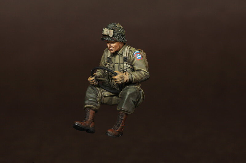 35117SOGA U.S. Army Airborne driver for jeep. Normandy, 1944.