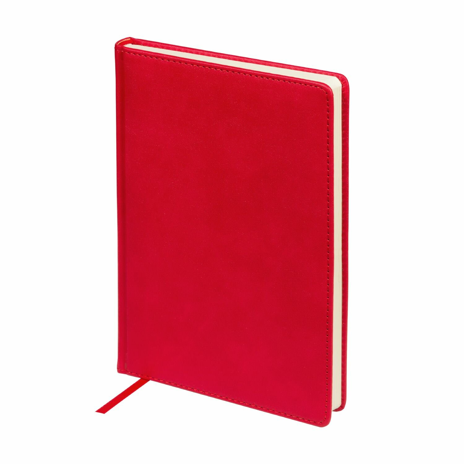 Бизнес блокнот Bruno Visconti Classic красный А5, кожаный ежедневник недатированный в линейку / записная книжка планер арт.3-689/04