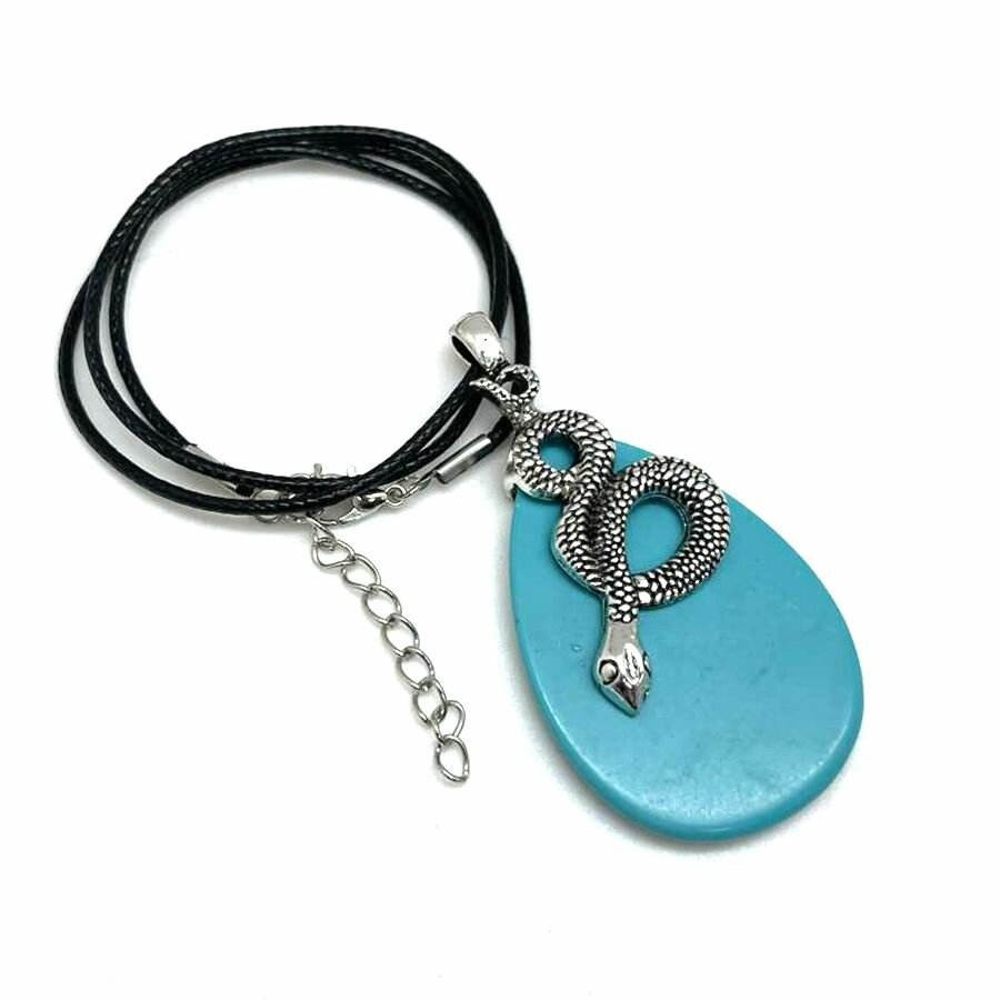 Подвеска, искусственный камень, бирюза синтетическая