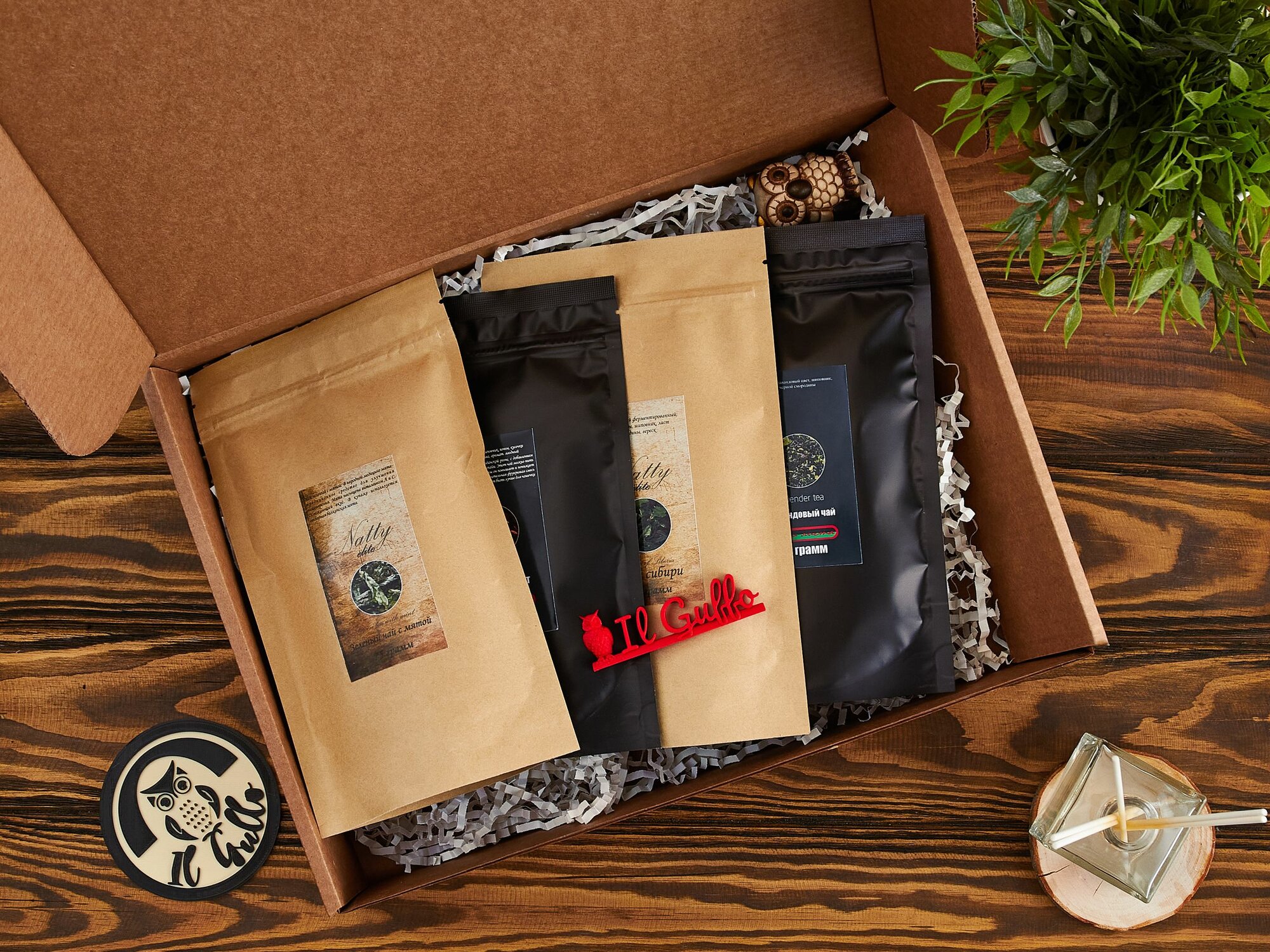 Ассорти чая IL Guffo №1, подарочный набор, 4х75 гр.