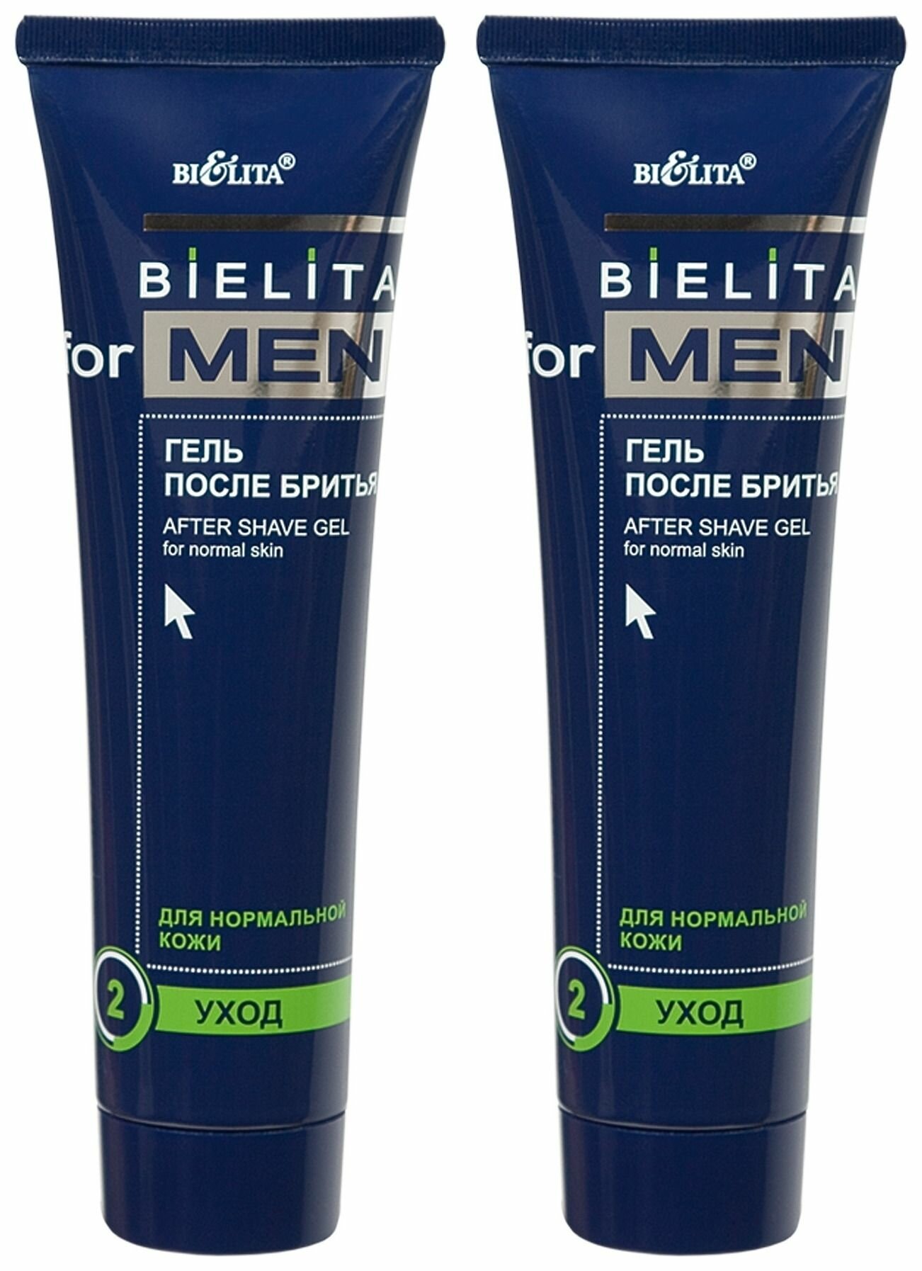 Белита Гель мужской Bielita Men после бритья, 100 мл, 2 шт.