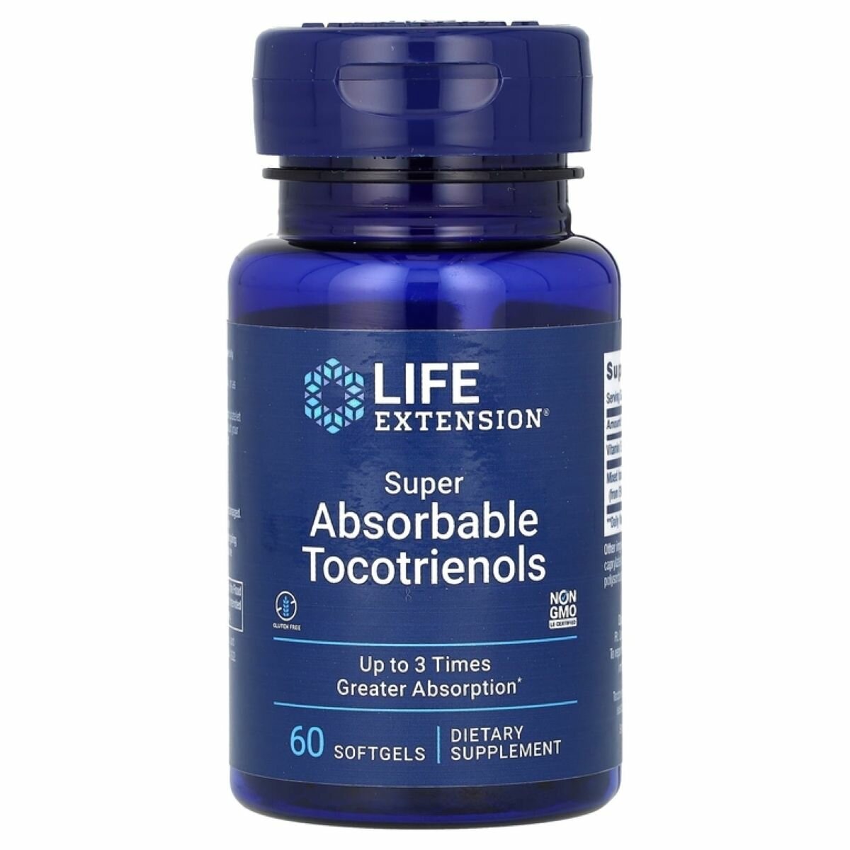Витамин Е, Life Extension Super Absorbable Tocotrienols, 60 капсул