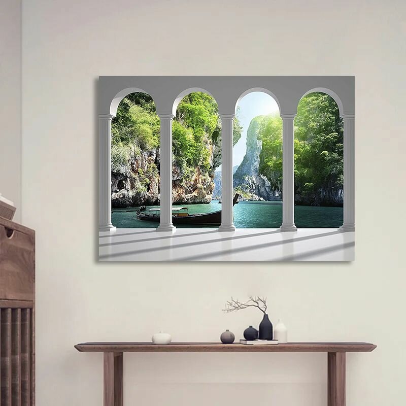 Картина ВсеКартины. Тут "Красивая архитектура", 50x70 см, на подрамнике