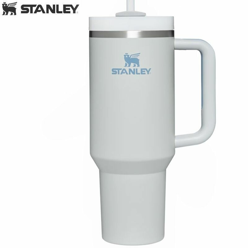 Термокружка Stanley Quencher H2.0 с трубочкой 1,18L Светло-серая