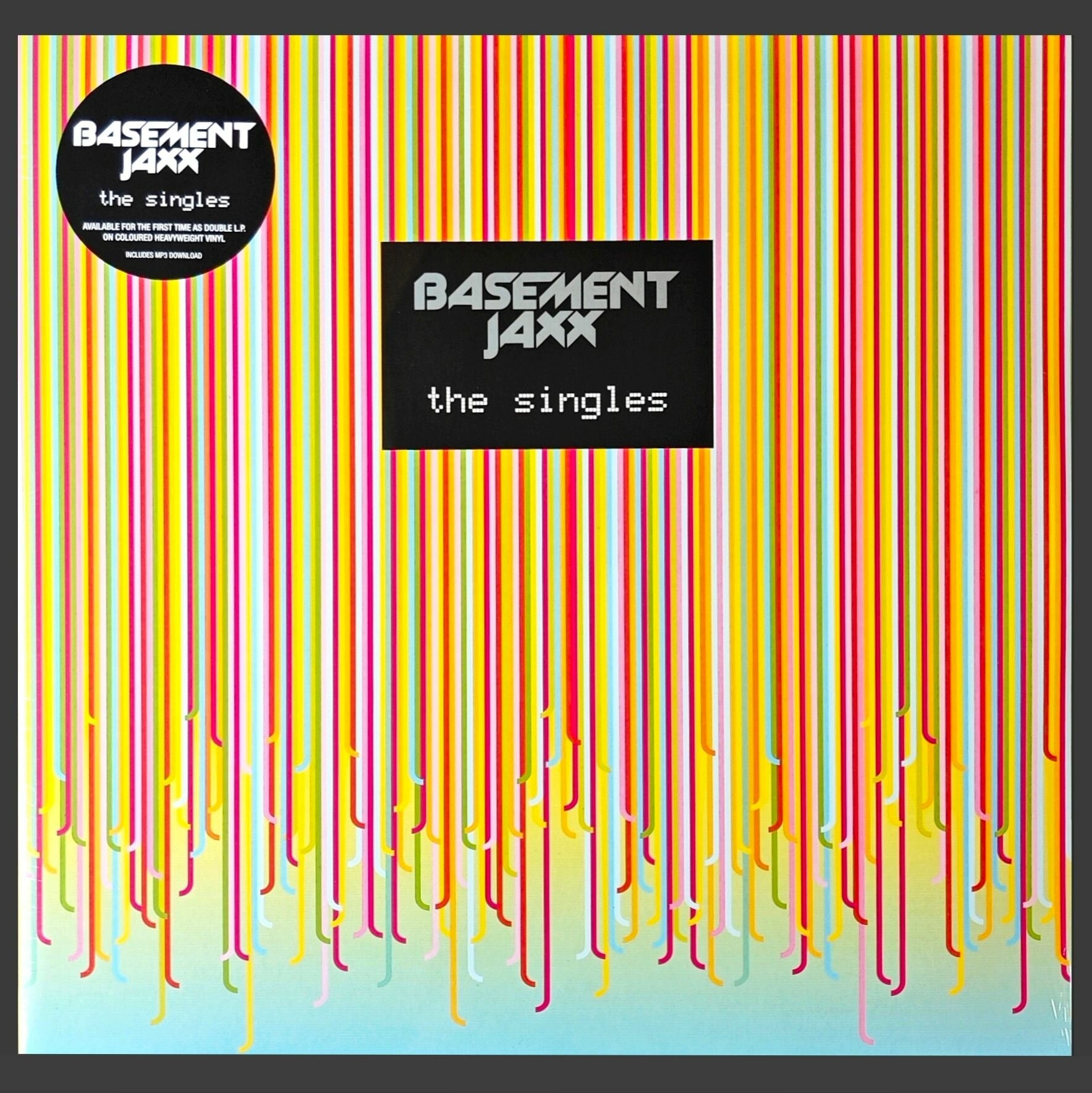 Виниловая пластинка Basement Jaxx - The Singles (2LP, 2014, XL Recordings) blue & yellow vinyl