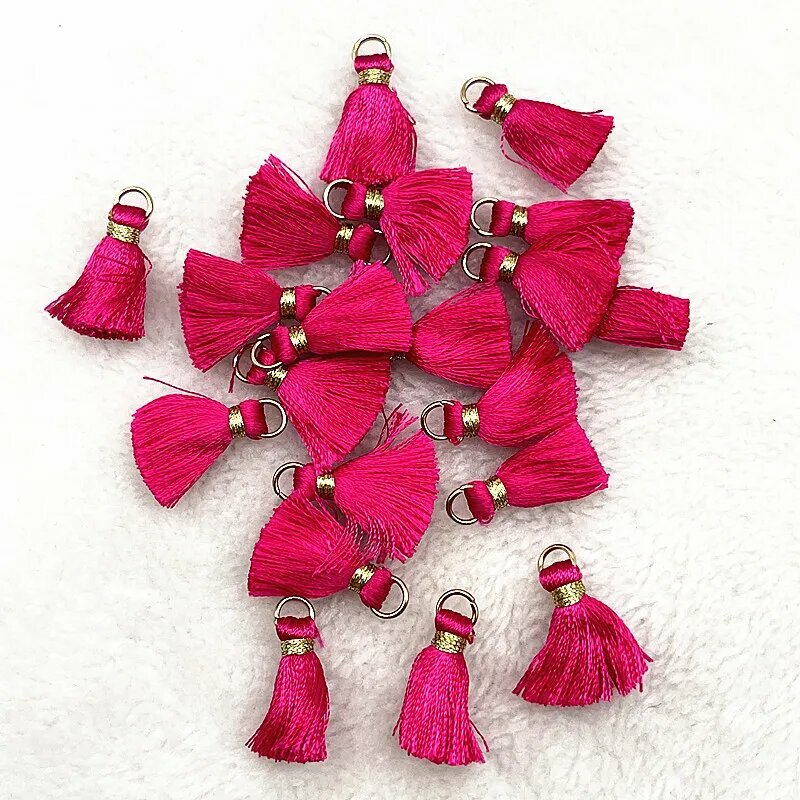 Хлопковые подвески-кисточки HWGTBBRR 20 мм, 10 шт. Розовый, 03