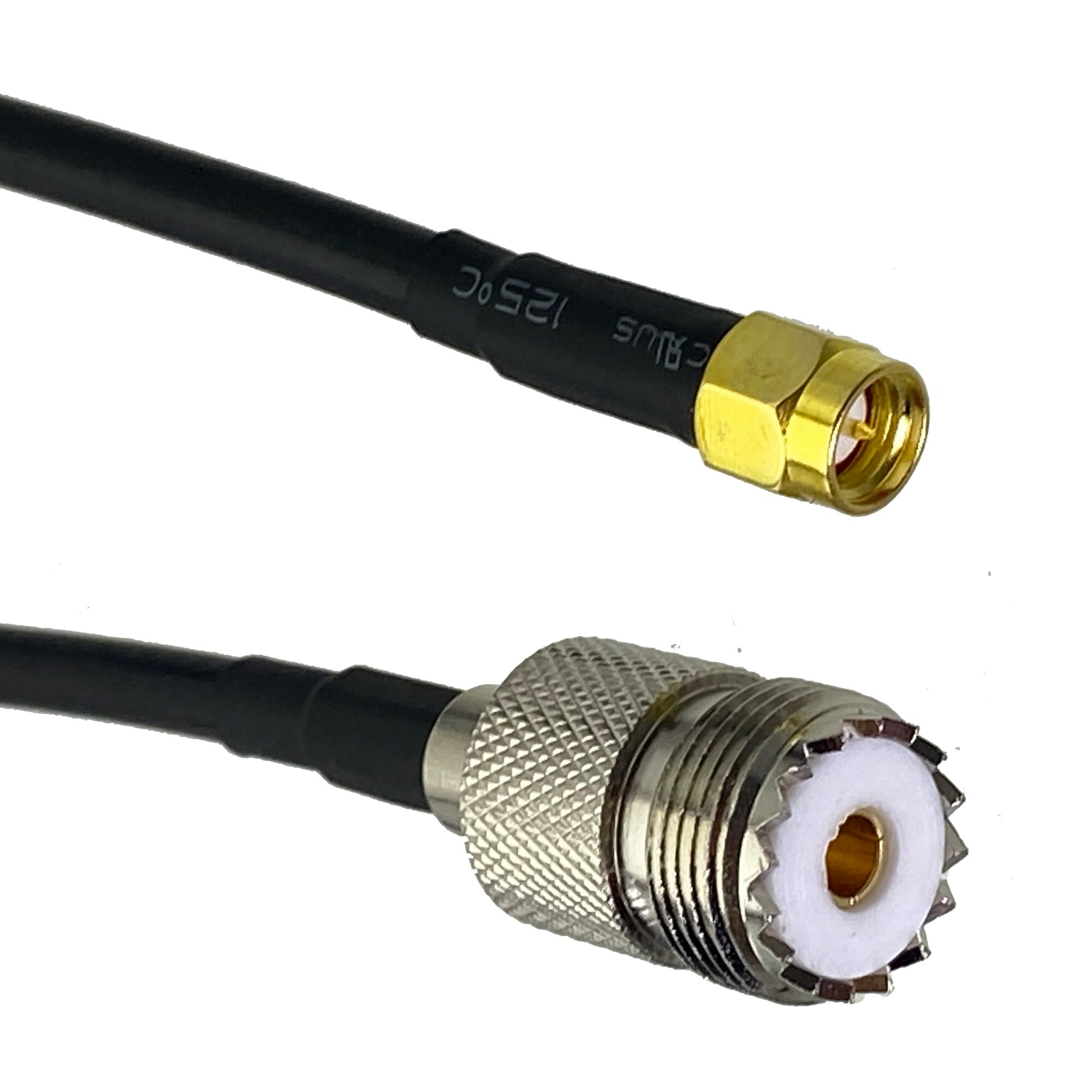 RG58 кабель TTVXO UHF SO239 Female Jack to SMA Male Plug Connector 8inch (20CM)