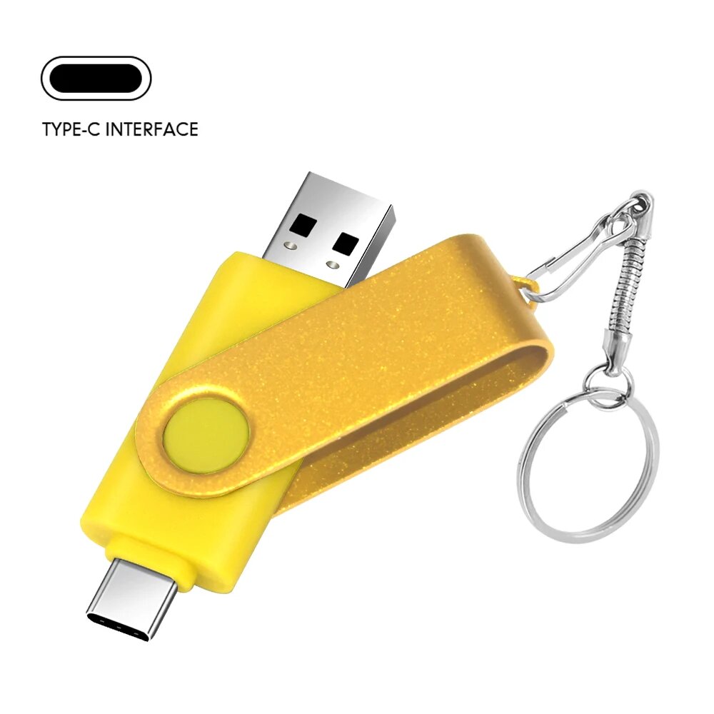 USB-флешка fivestarsbuy OTG Micro USB Flash Drive 64 ГБ 64 ГБ, Yellow