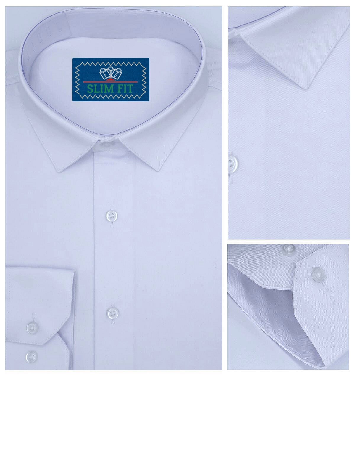 Рубашка Рубашка мужская с длинным рукавом, приталенная, светлая сорочка, на пуговицах, рубаха на лето и на любой сезон, стильный фасон одежды, красивый и модный образ, белая однотонная, летняя без карманов