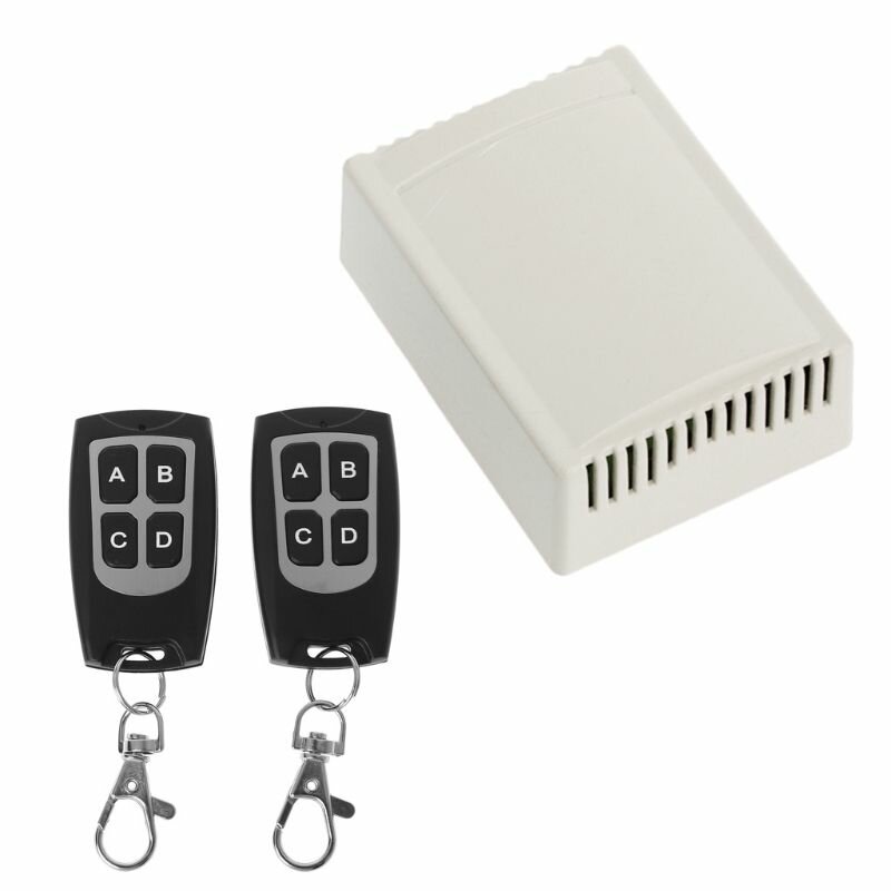 2 четырехканальных беспроводных пульта дистанционного управления + контроллер 12V 315MHZ