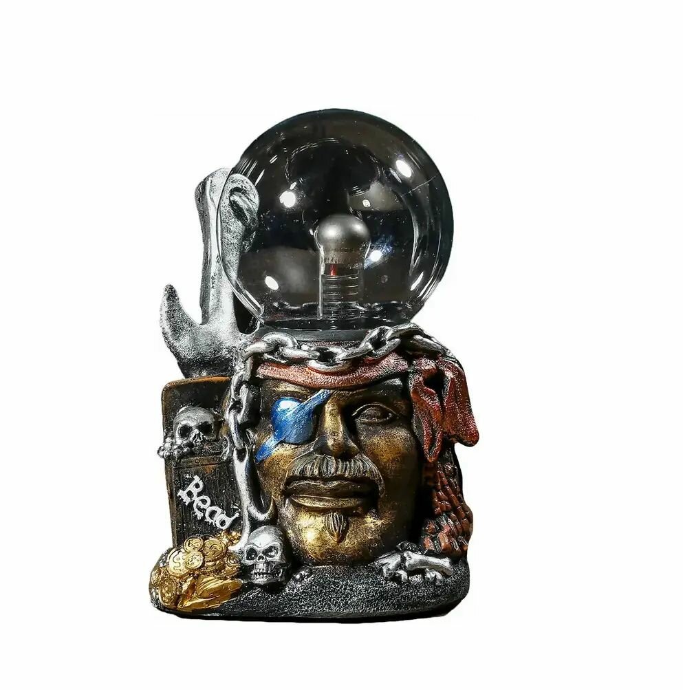 Электрический плазменный шар Тесла MotionLamps "Пират" (D10 см)