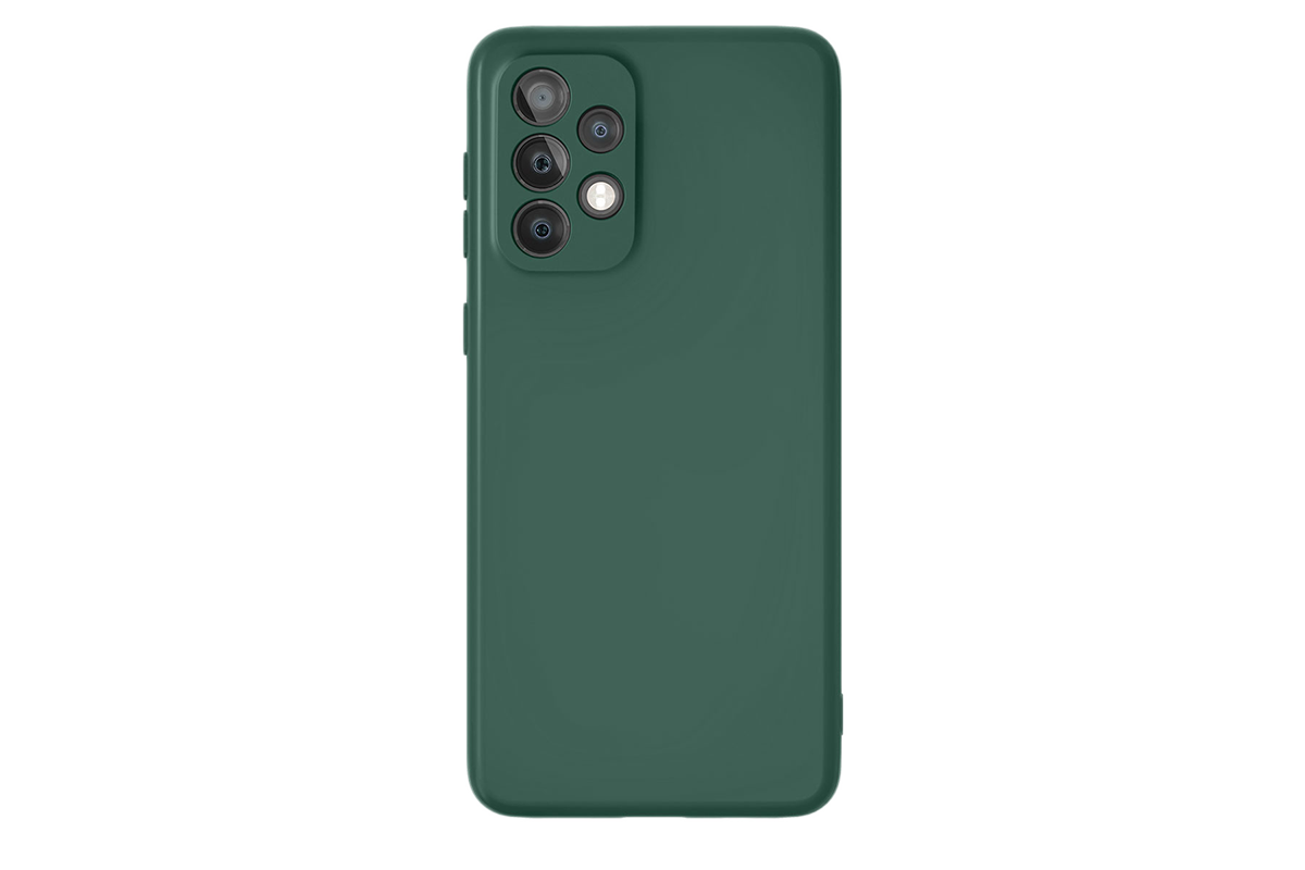 Чехол-накладка VLP Silicone Сase Soft Touch для смартфона Samsung Galaxy A33 5G Dark Green