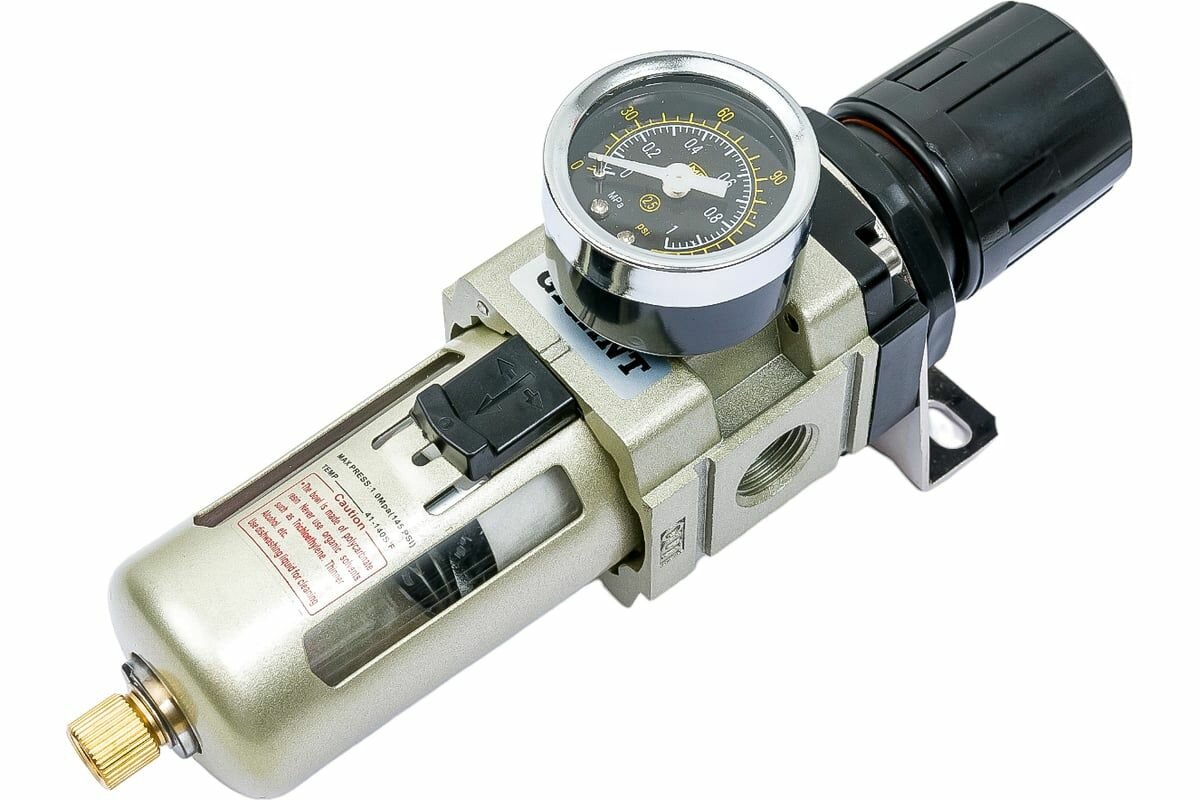 Фильтр-влагоотделитель для компрессора с регулятором давления 3/8" Gigant GAW3000-03