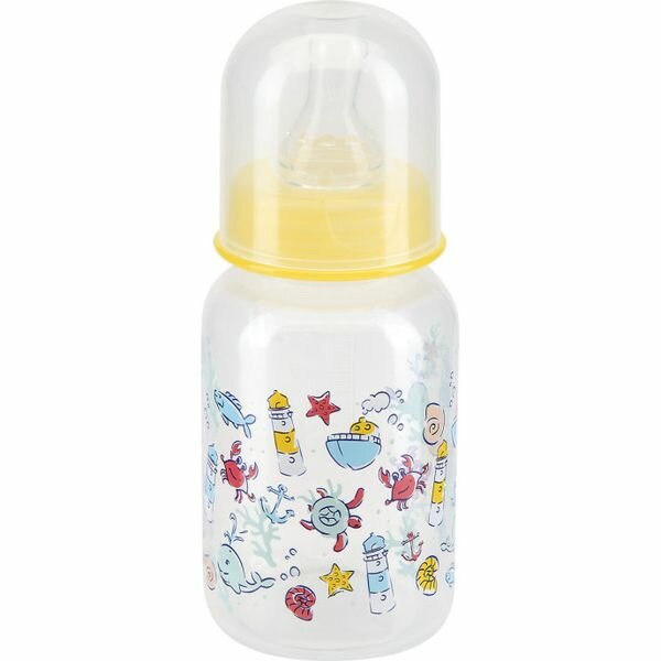 Курносики бутылочка полипропиленовая с силиконовой соской 125мл (11101)