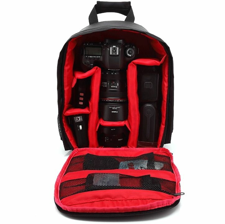 Рюкзак для фотоаппарата CB-05GN зеленый, водонепроницаемый фоторюкзак для камеры и объективов