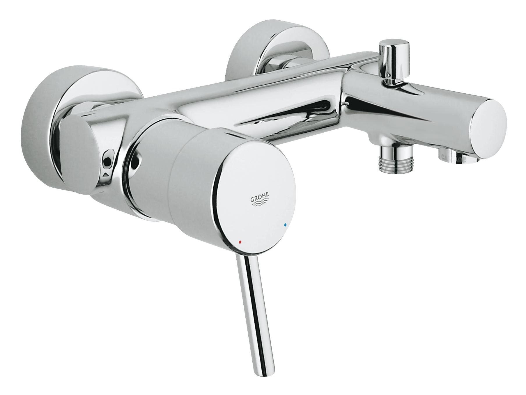 Смеситель для ванны Grohe Concetto 32211001, хромированный, рычажное управление