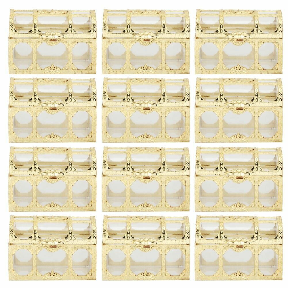 12 шт, полая коробка конфет, контейнер для шоколадных конфет, орнамент, подарочная банка, украшение для свадебной вечеринки, золото 7 см