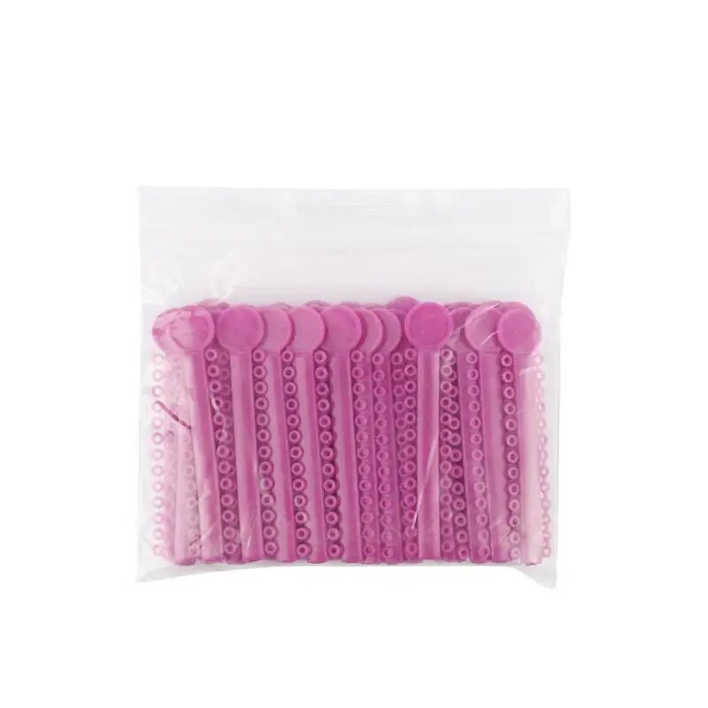 Ортодонтические лигатуры Xceldent, резиновые, 38 цветов 19-Light Purple