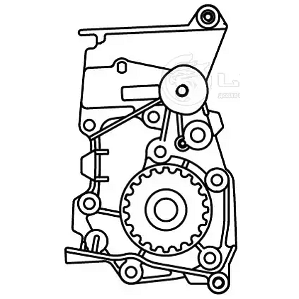 LUZAR lwp-0931 насос водяной для а / м лада largus (10-) / Renault (Рено) logan 16v / 8v (шпилька d 8мм) (turbo) (lwp