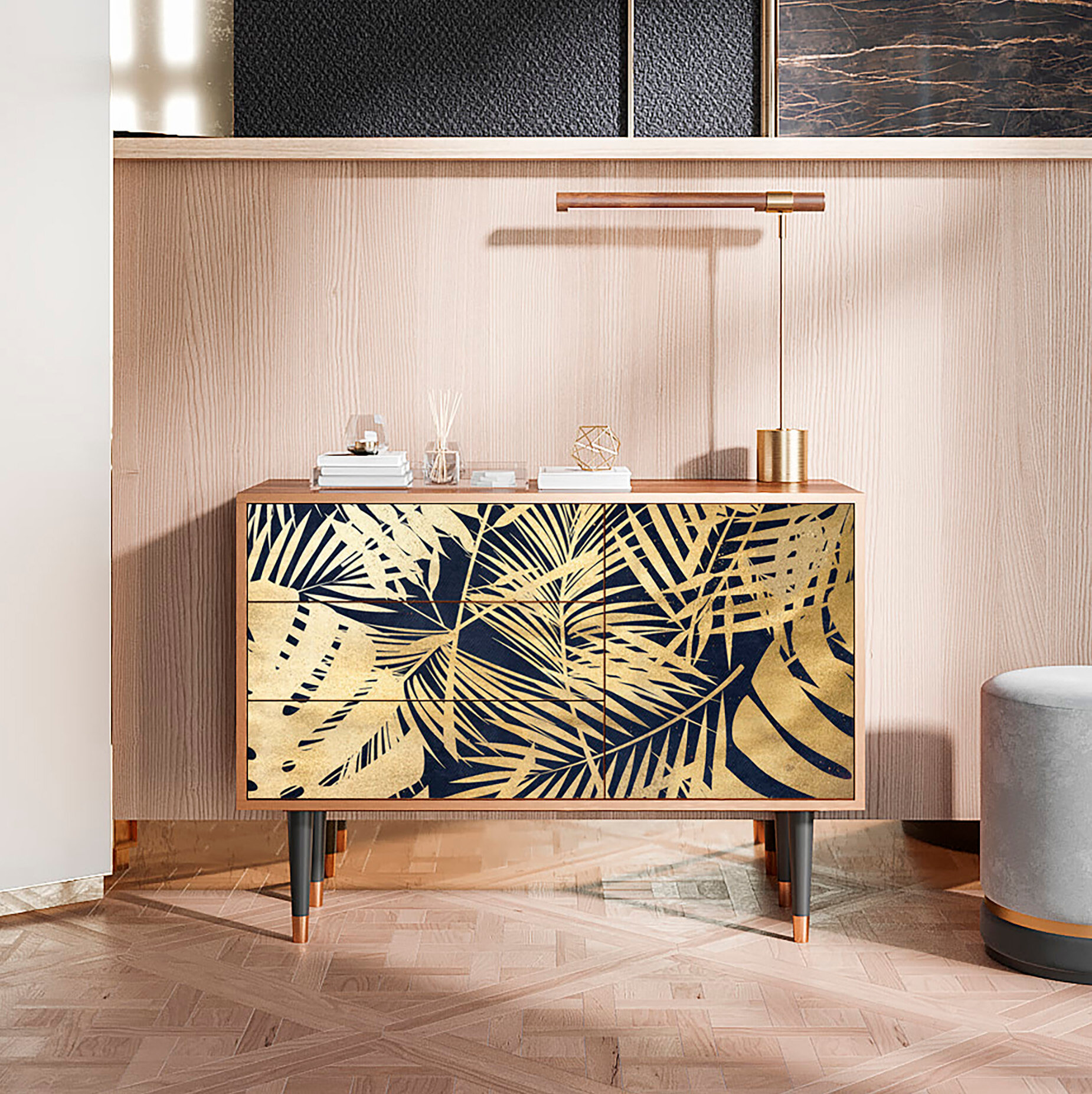 Комод - STORYZ - S3 Jungle Vibes, Размер - 115 x 84 x 41 см, Цвет корпуса - , Орех