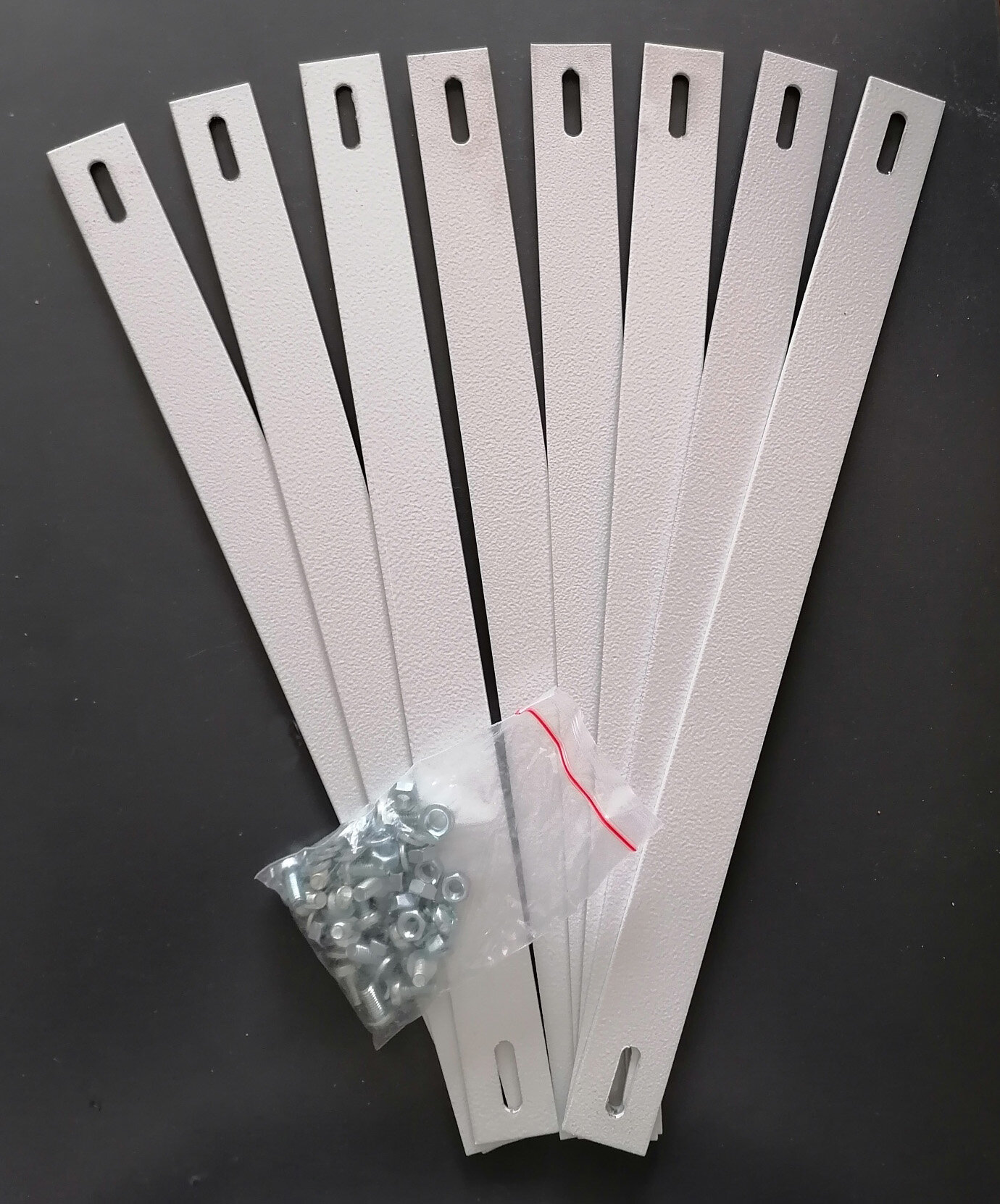 Ограничитель 400 для стеллажа глубиной 400 мм, 395*30*2,0, цвет светло-серый (8шт/упак)