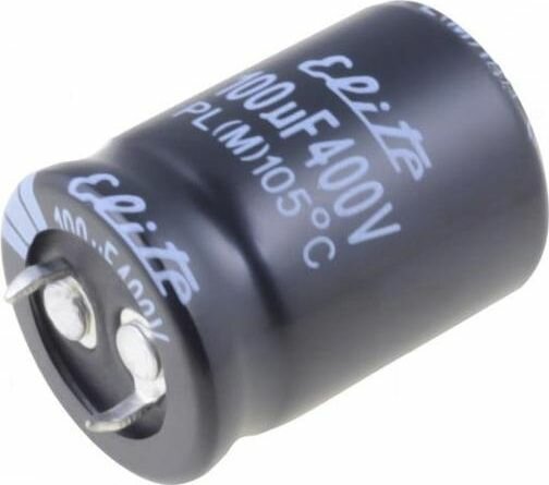 Конденсатор ELITE PL2G101MND2231 Конденсатор: электролитический SNAP-IN 100мкФ 400ВDC d22x31мм 1шт