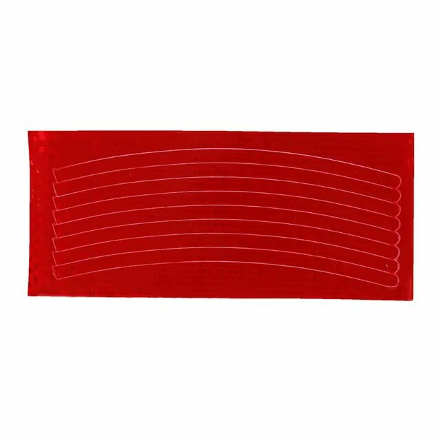 Светоотражающие наклейки для велосипеда, 8 шт. на листе, 1 лист, цвет красный