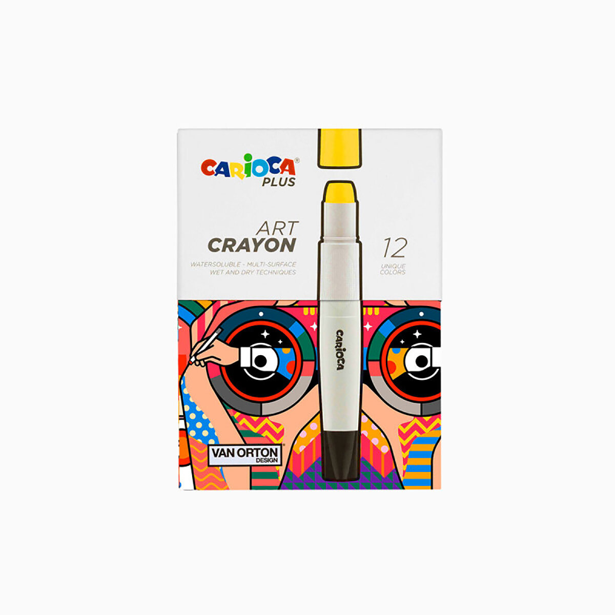 Carioca Plus Набор мелков для рисования 12 цветов 45213-MO13 для детского творчества