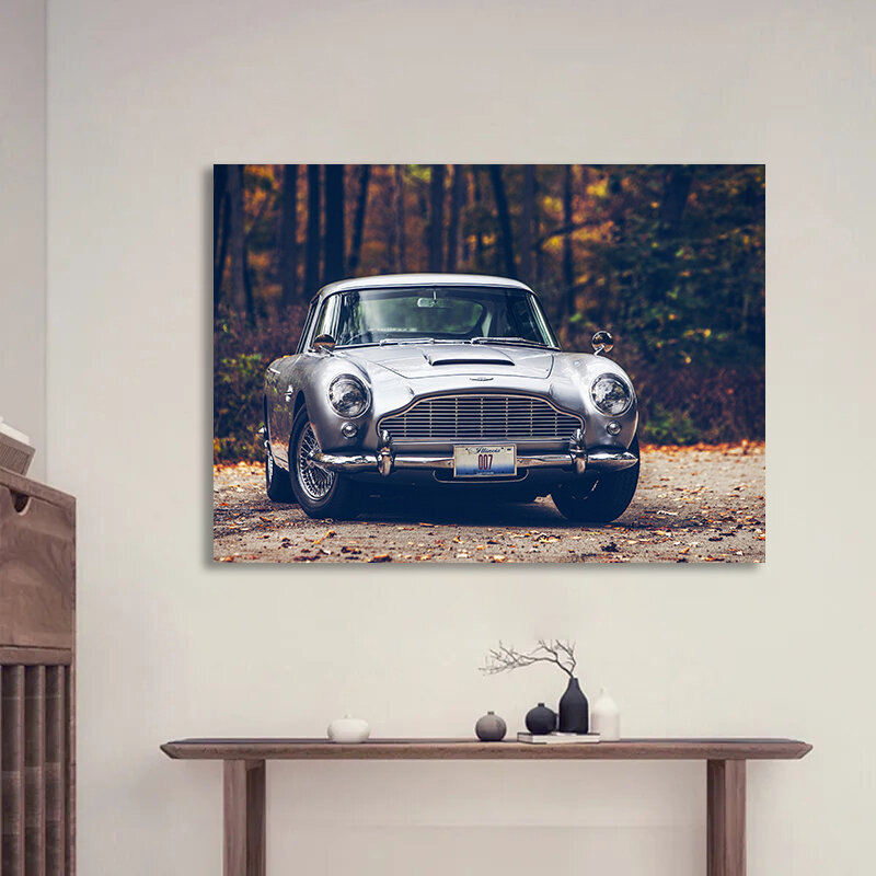 Картина авто / астон мартин, картины на стену для интерьера / мужчине, 20х30 см.