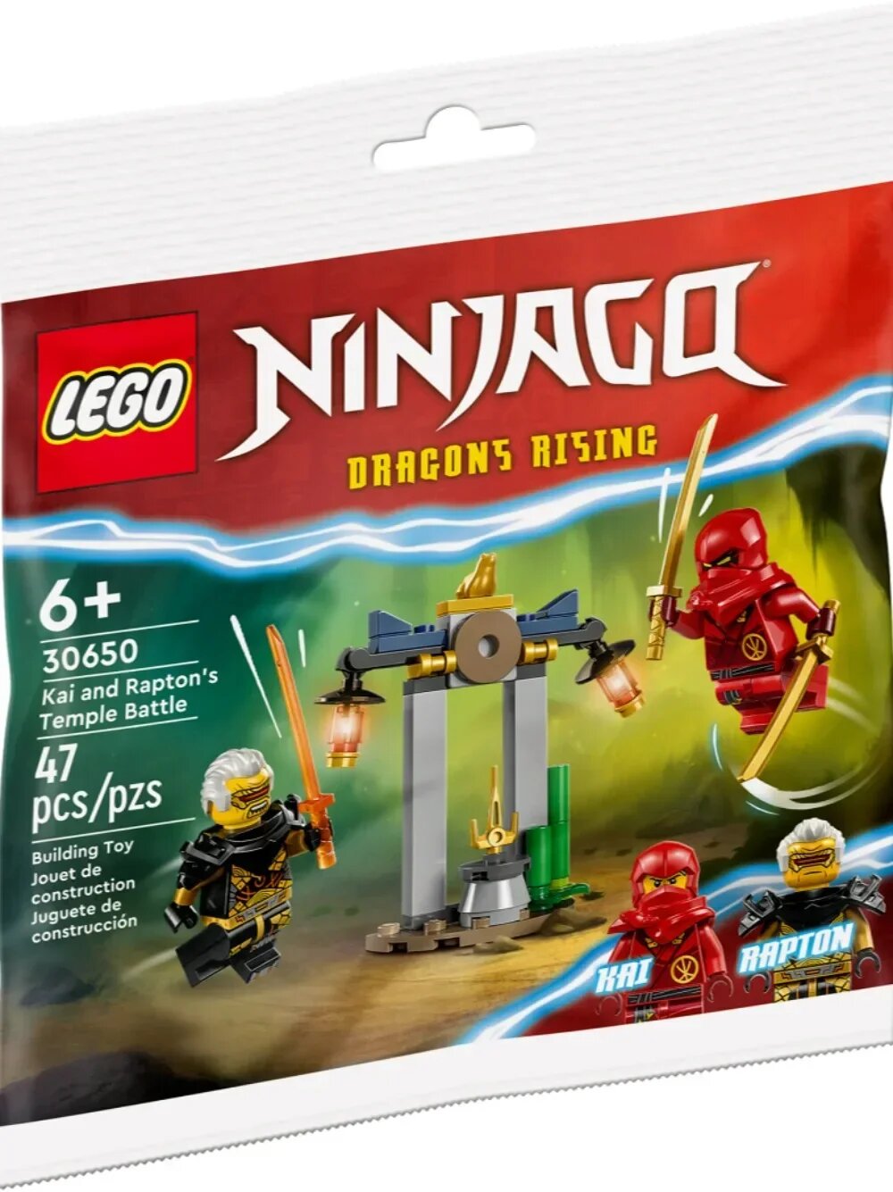 Конструктор LEGO Ninjago 30650 Кай и битва в храме Рэптона, 47 деталей