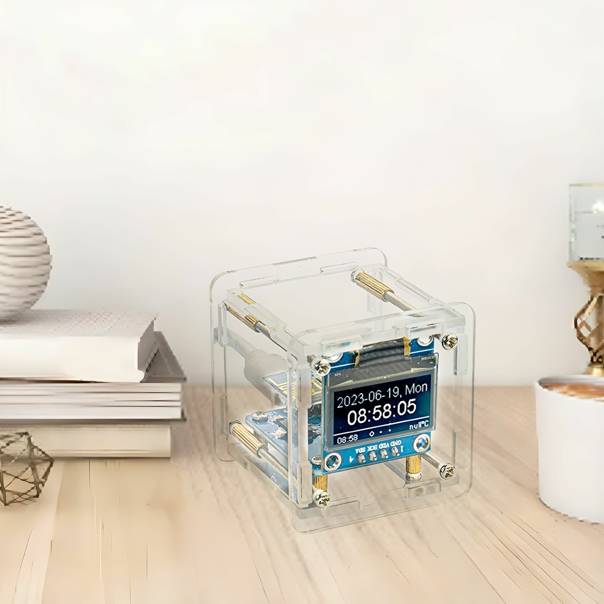 ESP8266 Мини Погодные часы WiFi Цифровой дисплей Многофункциональная метеостанция DIY Набор для пайки электронных часов