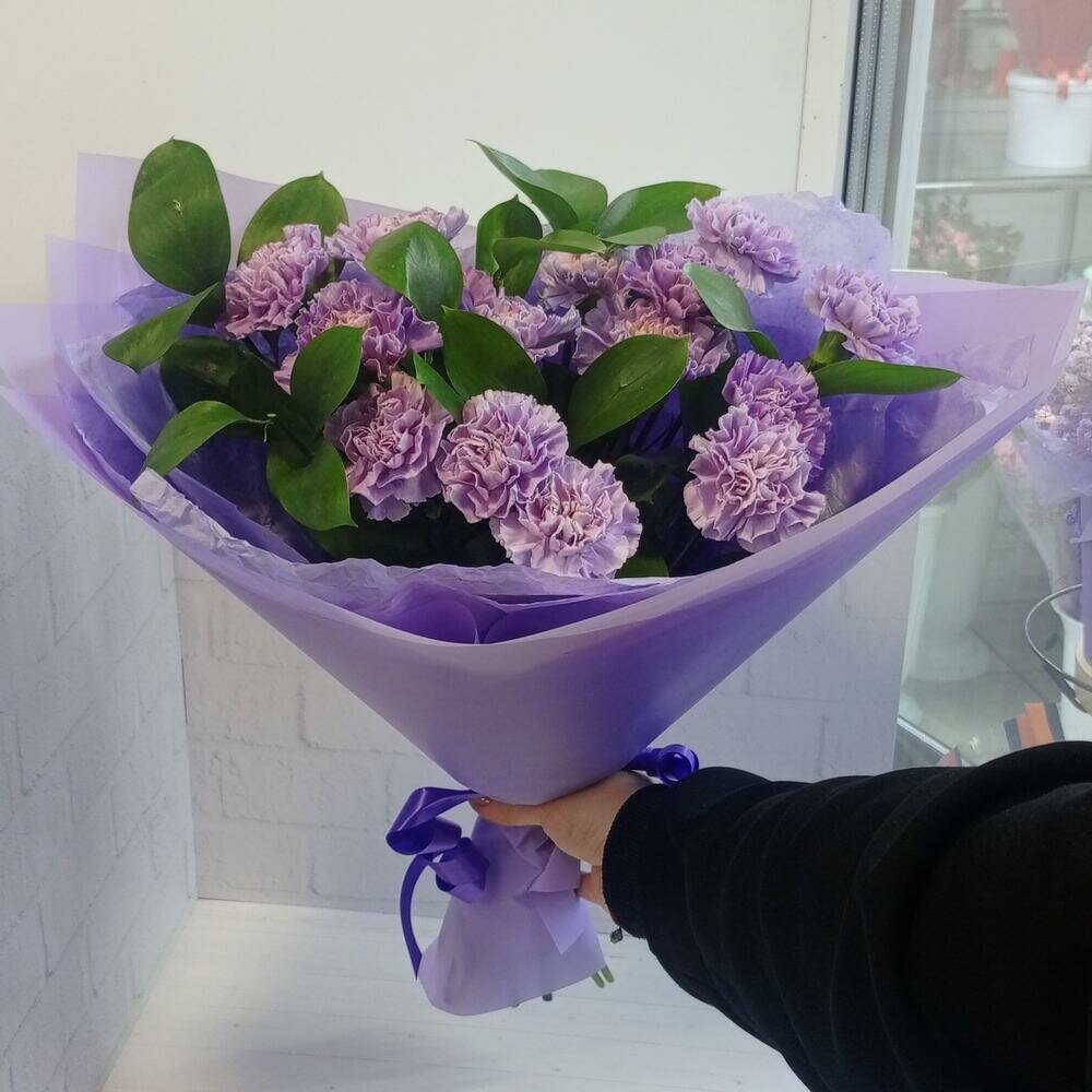 Букет из 15шт диантус и рускус