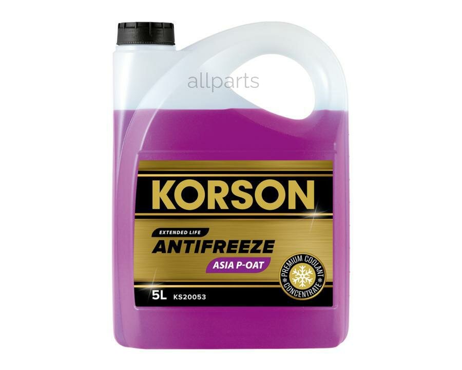 KORSON KS20053 Антифриз, концентрат ASIA Р-ОАТ фиолетовый 5л