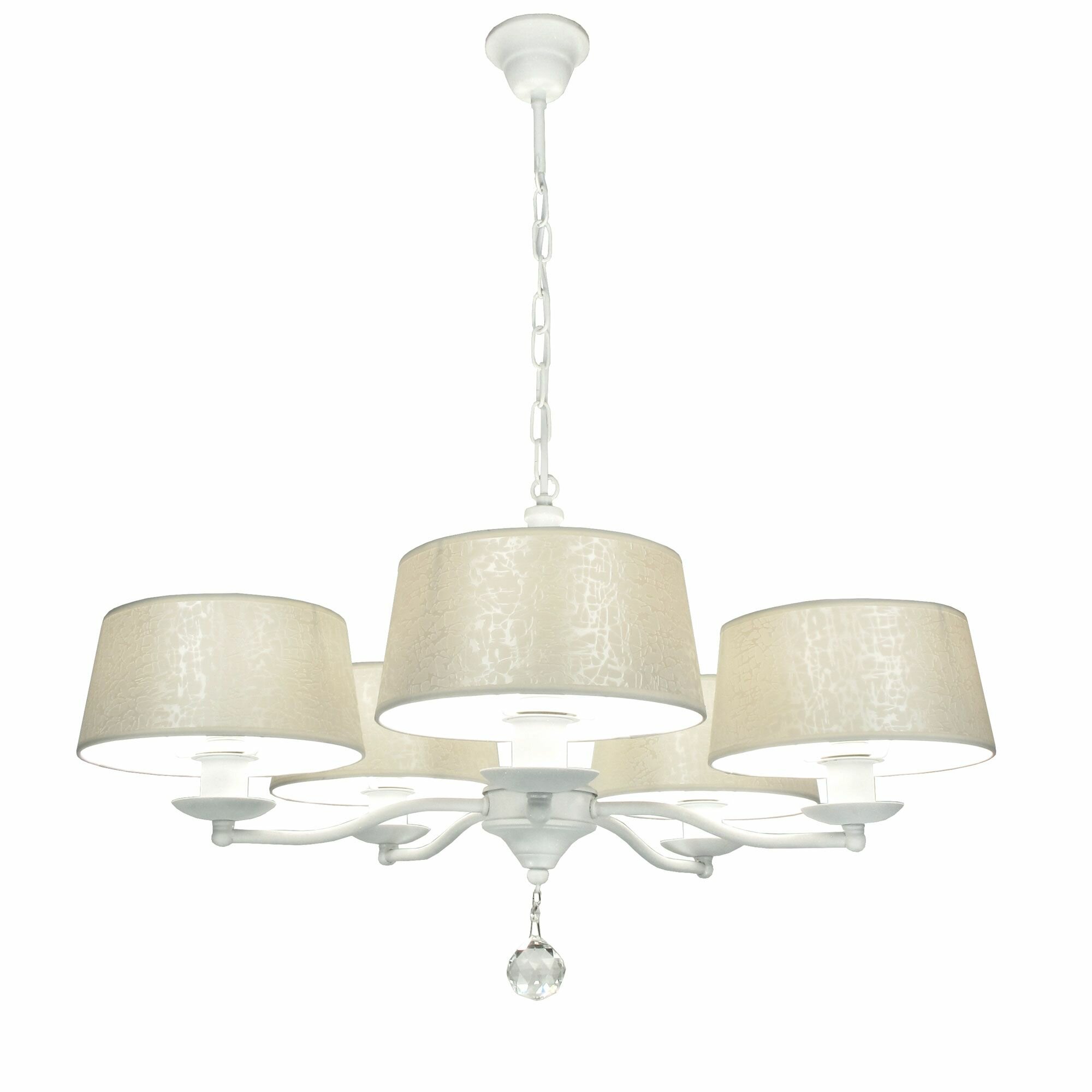 Люстра MARILUZ, E14, металл, пластик, IP20, площадь освещения 18м²