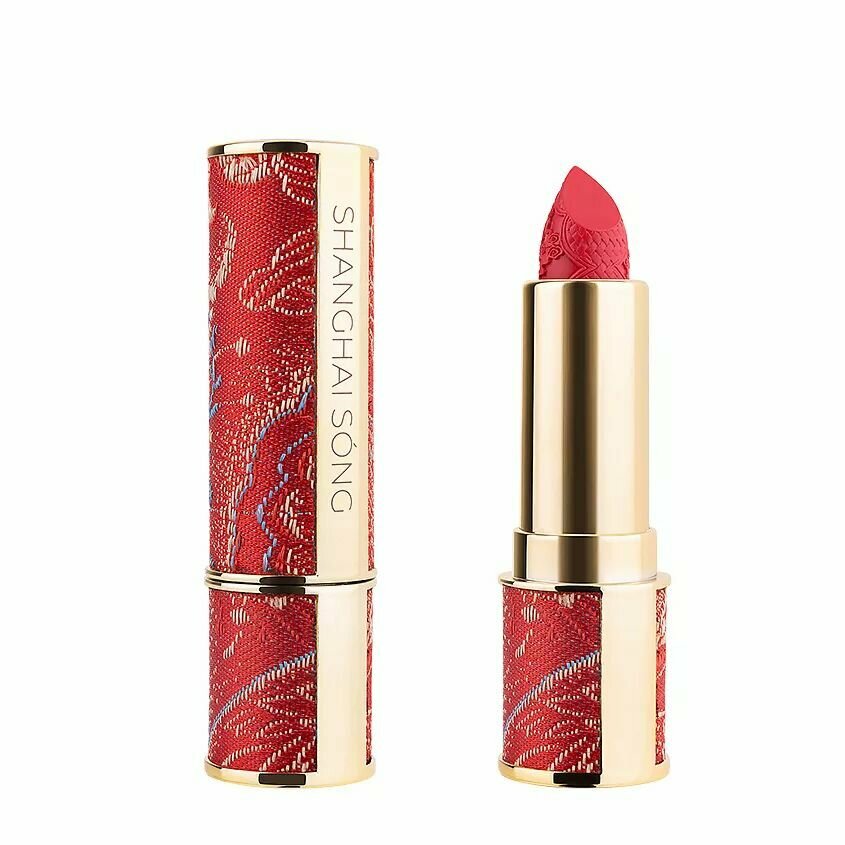 SHANGHAI SONG Матовая помада Crushed Flower, № 006 Rose, 3.6 г