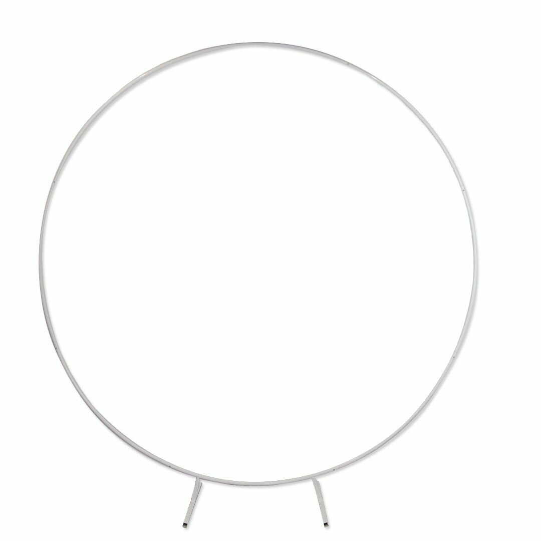 Стойка для шаров Дон Баллон Большой Круг, разборная, 1 м, Белая