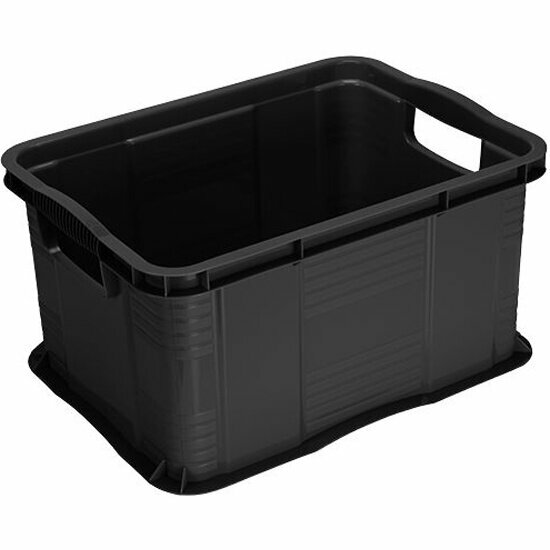 Ящик для хранения Rotho Agilo 17.5 л, особопрочный, полипропилен, черный (1793108080)